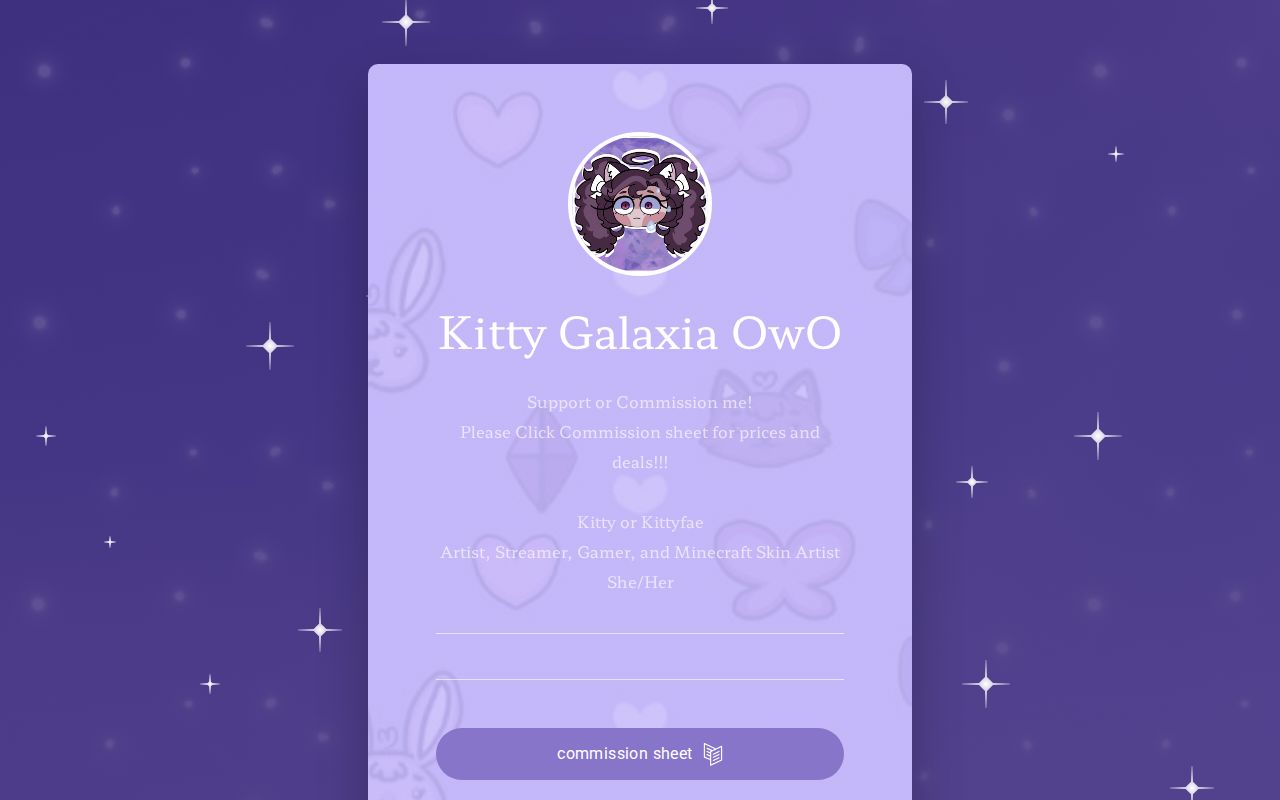 Kitty Galaxia OwO Card Site